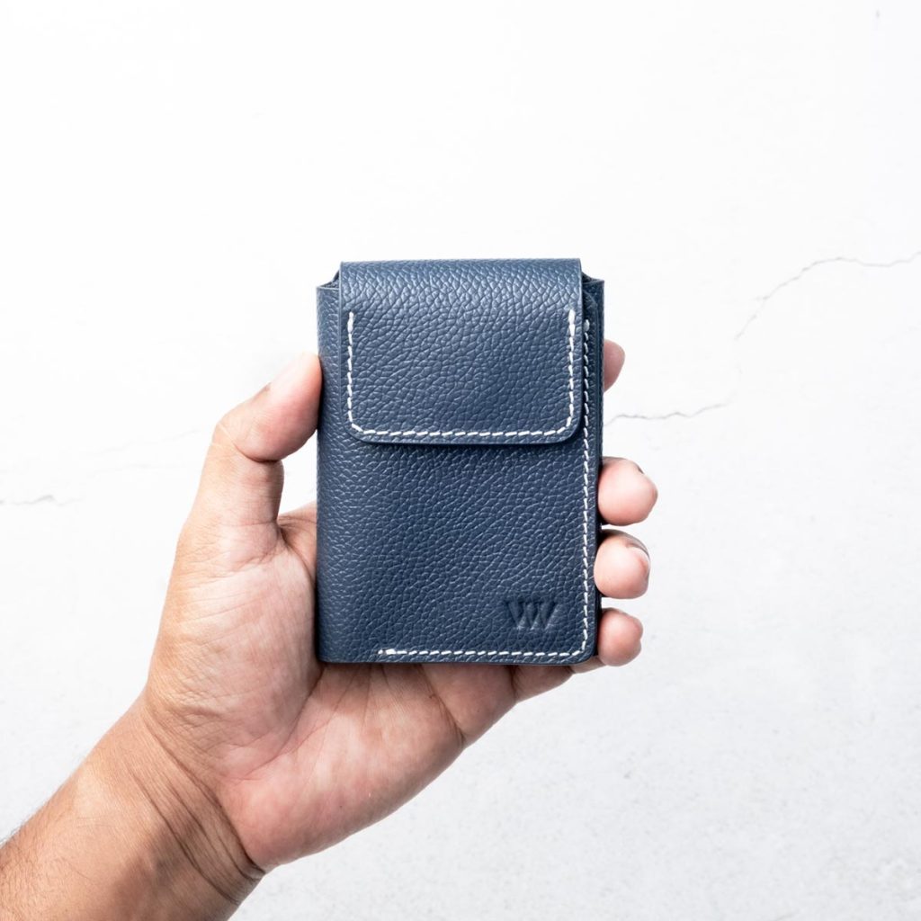 Wallet TF1 Yale Blue - WildWoven Leather Products
