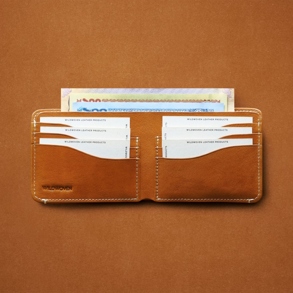 Kaizo - Minimal Bifold Wallet - WildWoven Leather Products