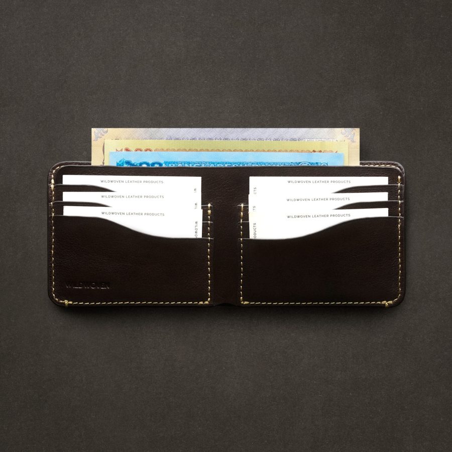 Kaizo - Minimal Bifold Wallet - WildWoven Leather Products